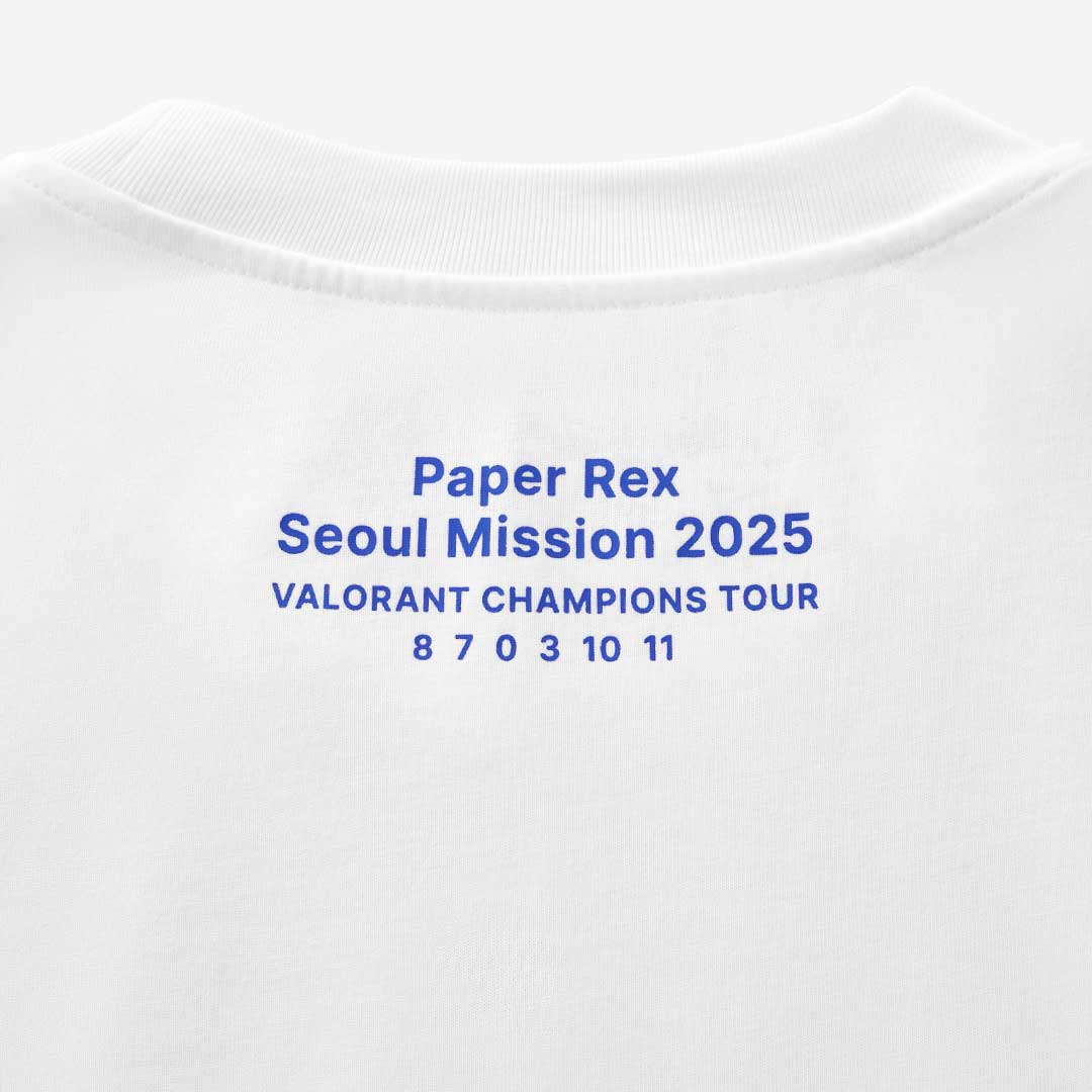 PRX Seoul Mission Tee 2025 - Cloudcore White – Paper Rex Shop