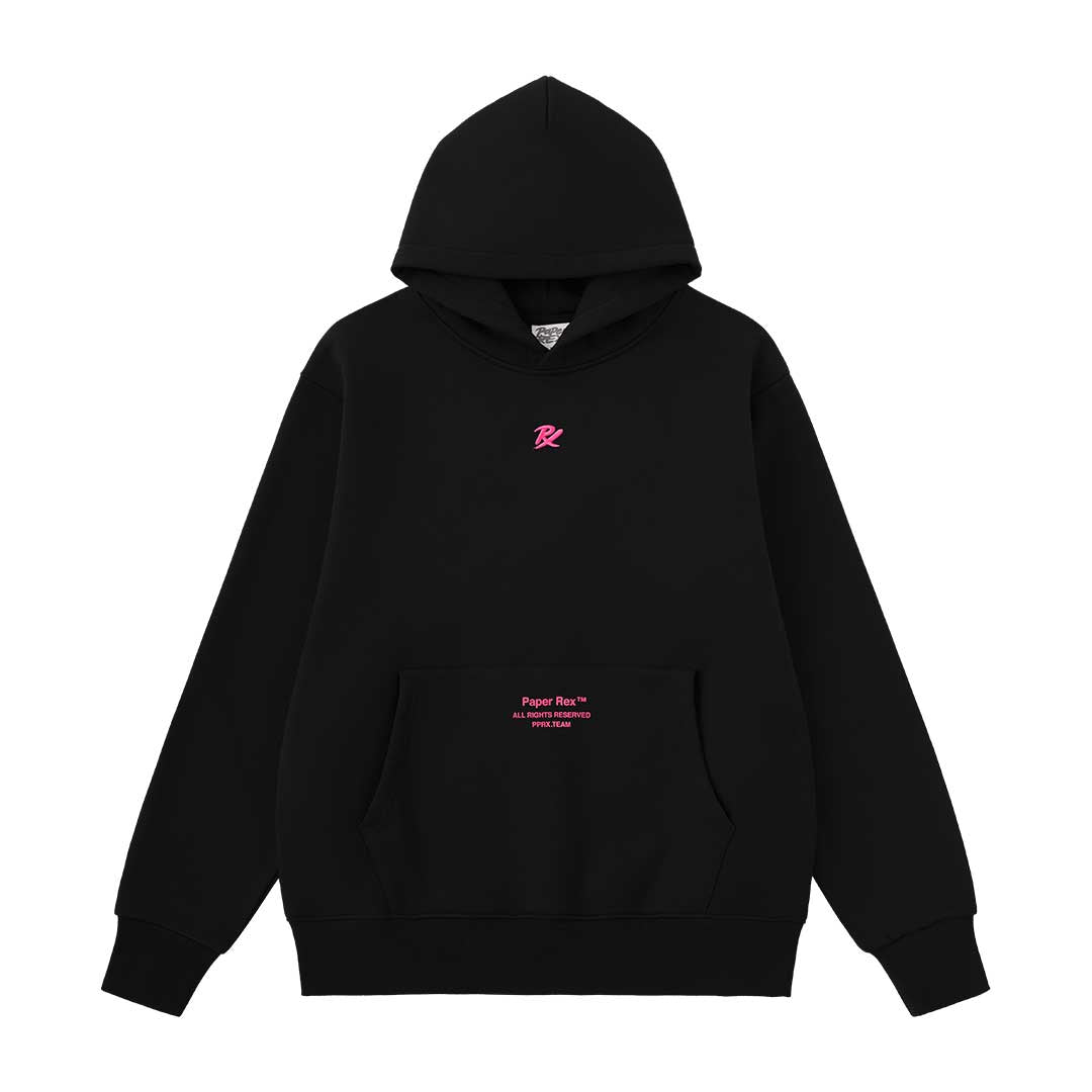 PRX Basic Black Hoodie – Paper Rex Shop